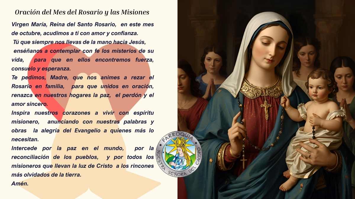 Estamos llamados a rezar el Santo Rosario en familia, por la paz y la ...